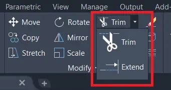 How To Use Trim And Extend Command In AutoCAD 99 Work