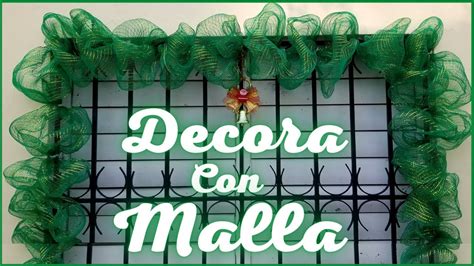Como Decorar Con Malla Navide A Tus Ventanas Super Facil Y