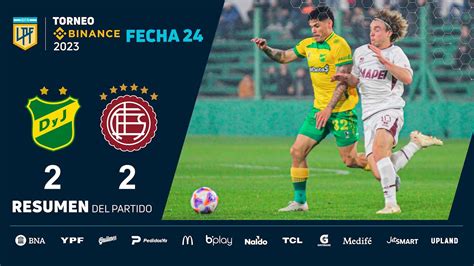 TorneoBinance 2023 Fecha 24 resumen de Defensa y Justicia Lanús