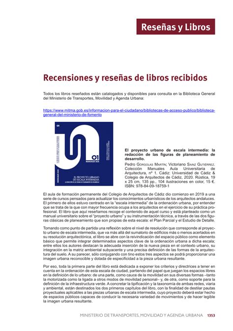 PDF Recensiones y reseñas de libros recibidos Acuse de recibo