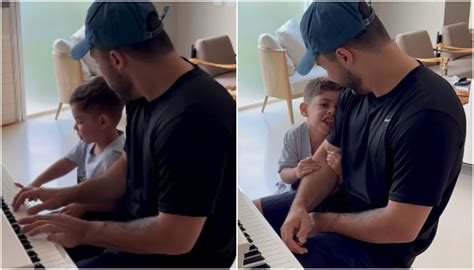 Murilo Huff e filho Marília Mendonça cantam juntos ao piano vídeo