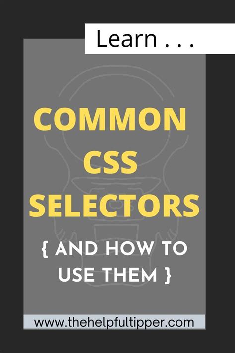 Common Css Selectors To Know And How To Use Them Css Learn To Code