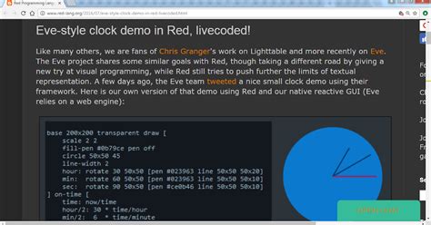 jugad2 vasudev ram on software innovation red lang live coding of a clock demo eve style
