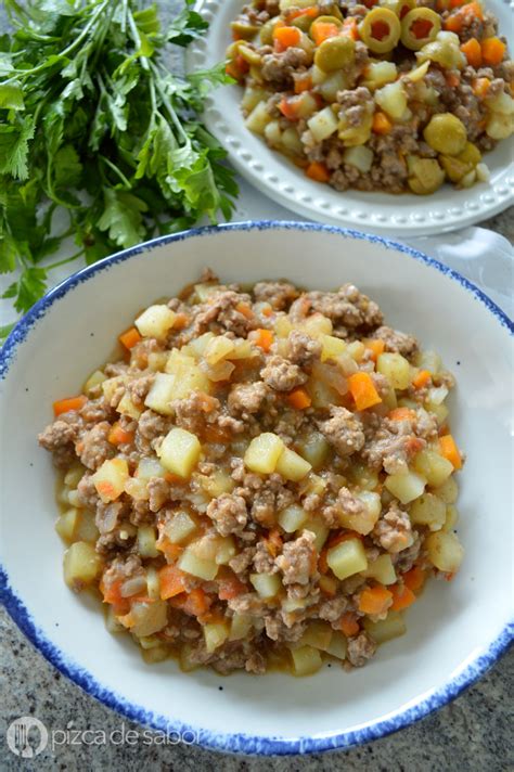 Carne Molida Con Papas Receta