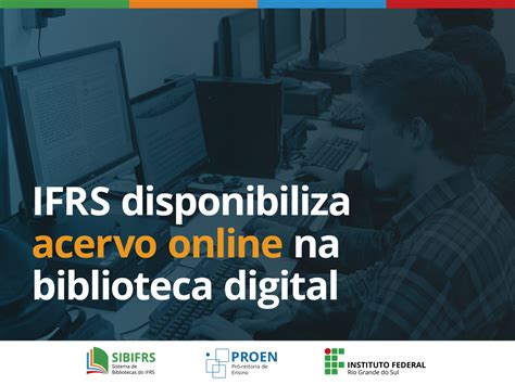 Livros digitais estão disponíveis para estudantes e servidores do IFRS
