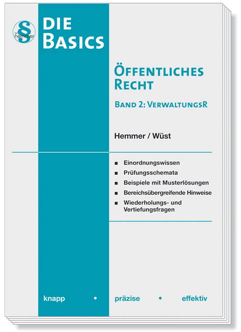 Skript Basics Öffentliches Recht II Verwaltungsrecht VerwaltungsR