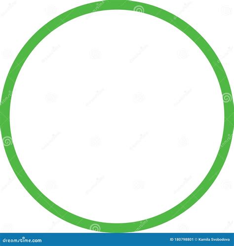 Círculo Verde Con Fondo Transparente Stock de ilustración Ilustración