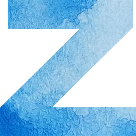 Watercolor Letter Z Png