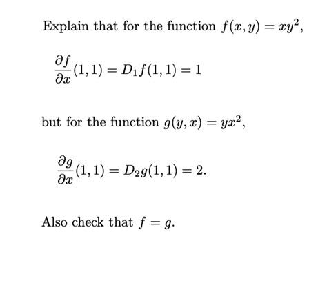solved explain that for the function f x y xy2