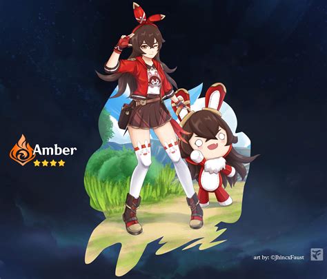 Amber Fan Art Genshin
