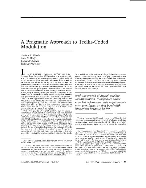 pdf a pragmatic approach to trellis coded modulation andrew viterbi