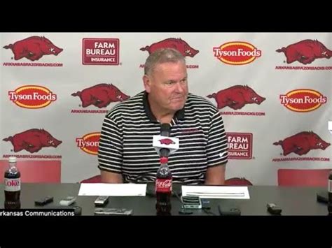 Sam Pittman Press Conference Arkansas Fall Camp Preview Youtube