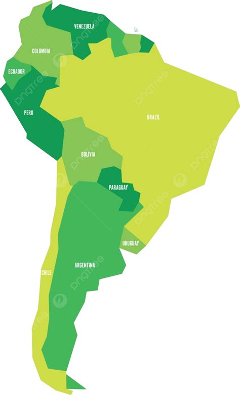 Um Mapa Político Infográfico Minimalista Da América Do Sul Retratado Em