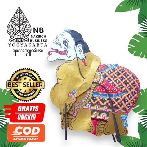 Jual Wayang Kulit Asli Semar Emas Grade A Ukuran Standar Dalang