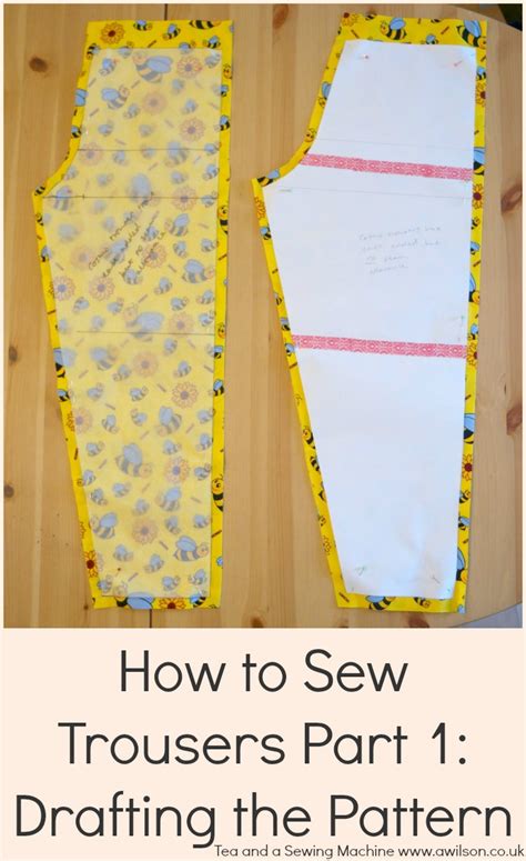 How To Draft A Trouser Pattern Wild Blossom Life