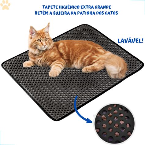 Tapete Coletor De Areia Para Gatos Anti Sujeira Tamanho EG Shopee Brasil