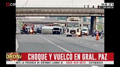 Choque Y Vuelco En Gral Paz YouTube
