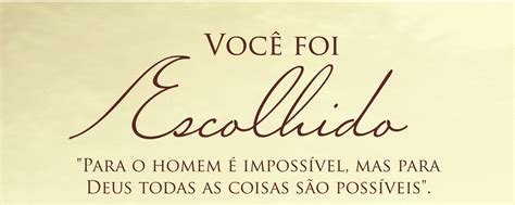 Você Foi Escolhido Testemunhos ICB