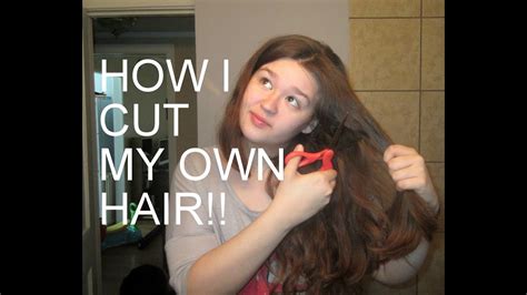 HOW I CUT MY OWN HAIR The Ponytail Method YouTube