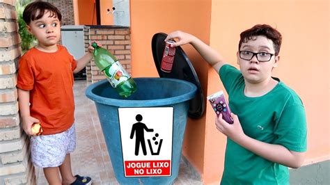 IGOR E A HISTÓRIA ENGRAÇADA Nada de Jogar Lixo no Chão YouTube