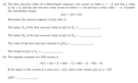 solved a the first non zero value of a finite length