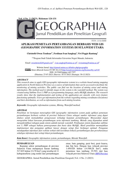 Pdf Aplikasi Pemetaan Pertambangan Berbasis Web Gis Geographic