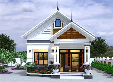 Chiêm ngưỡng mẫu nhà cấp 4 mái thái ở nông thôn đẹp