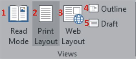 Detail Mengenal Icon Tab Menu View Dan Fungsinya Pada Microsoft Word 2016