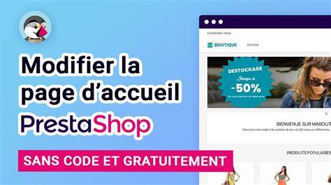 Modifier Personnaliser La Page D Accueil PrestaShop YouTube