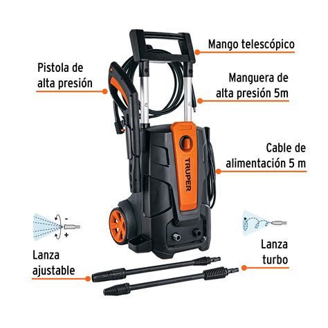 Ficha Tecnica Hidrolavadora eléctrica 2000 PSI Truper