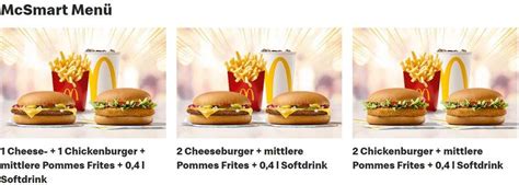 Mcsmart Men Burger Aus Cheese Und Chickenburger Eine Mittlere