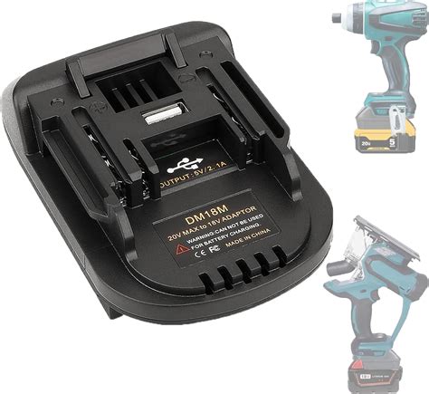 DM18M Battery Adapter Suitable For Makita 18V Cordless Tools For DeWalt