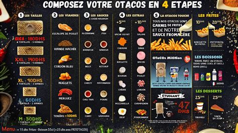 MENU O tacos Agadir 2024 Les meilleurs Restaurants à Agadir EAT MA