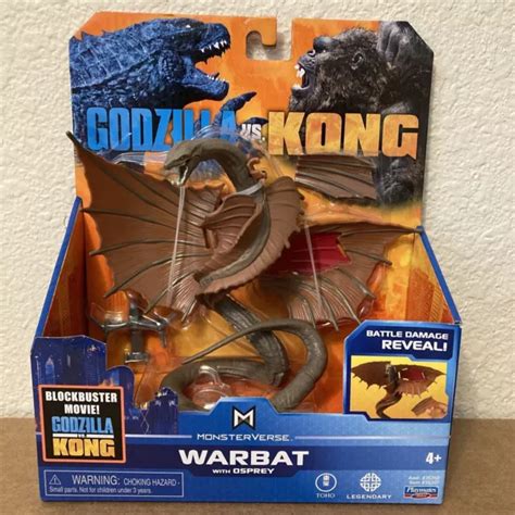 Playmates Toys Monsterverse Godzilla Vs Kong Inch Warbat W Osprey