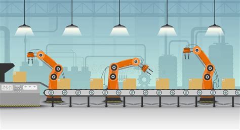 Concepto De La F brica De La Automatizaci n Ilustración del Vector