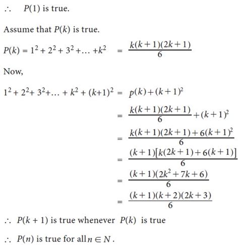 mathematical induction definition formula solved example problems exercise mathematics