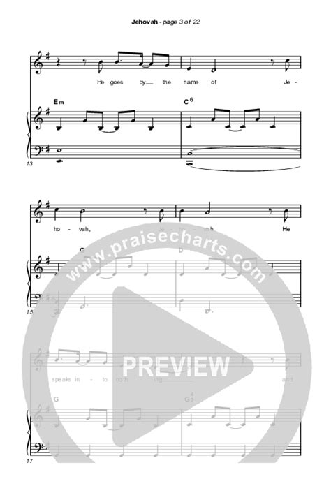 Jehovah Worship Choir SAB Octavo Sheet Music PDF Elevation Worship