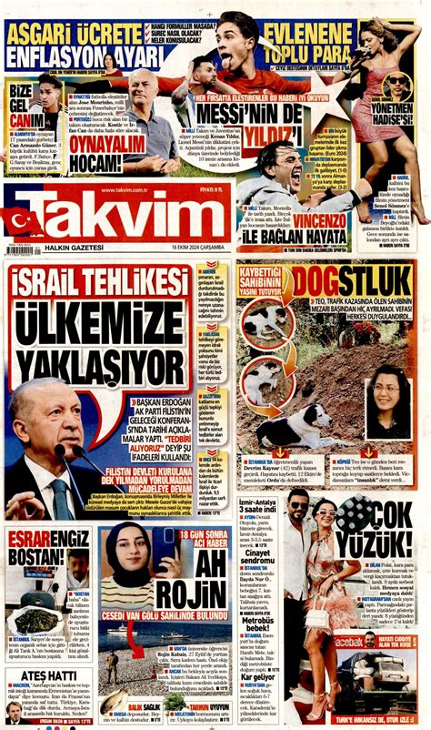Takvim Gazetesi Takvim Manşet Oku Haberler 16 Ekim 2024