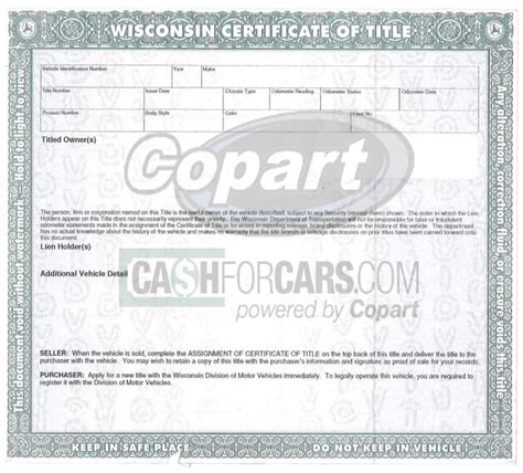 Wisconsin Dmv Title Transfer Online