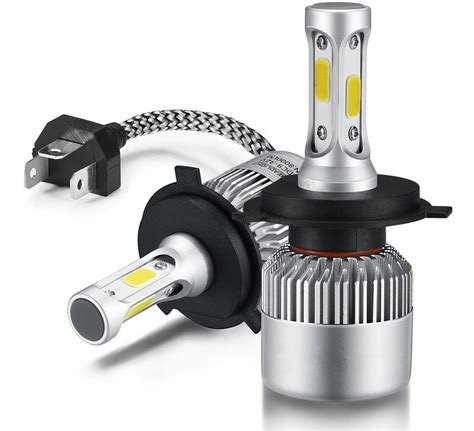 Kit De Faros Led 3 Caras H4 Hb2 9003 Alta Baja 8000lm Blanco Mercado