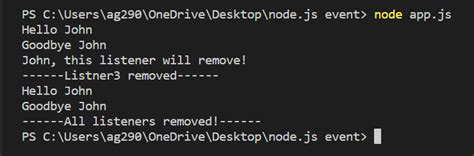 node js events understand eventemitter class and its methods codeforgeek