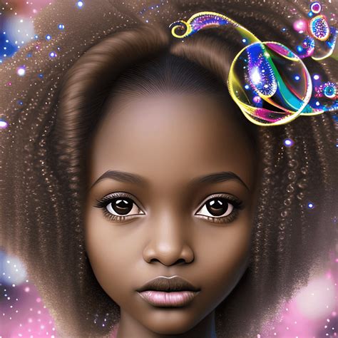 Beautiful 4k Dark Brown Skin Disney Princess Vector · Creative Fabrica