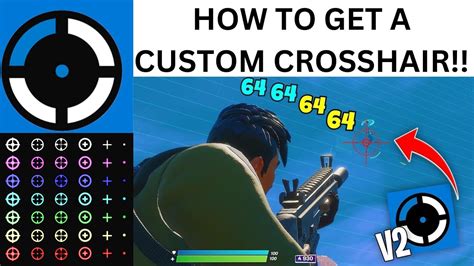 HOW TO GET A CUSTOM CROSSHAIR FORTNITE 2024 YouTube