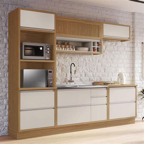 Armario Branco Parede Da Itatiaia Cozinha Completa Casas Bahia
