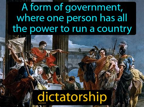 Dictatorship Definition Image Flippy Flashcards