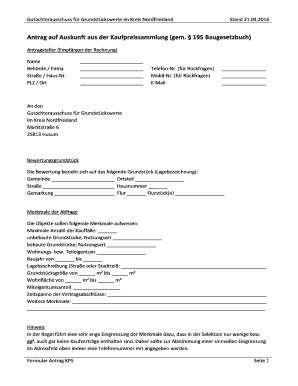Ausfüllbar Online nordfriesland Antrag auf Auskunft aus der