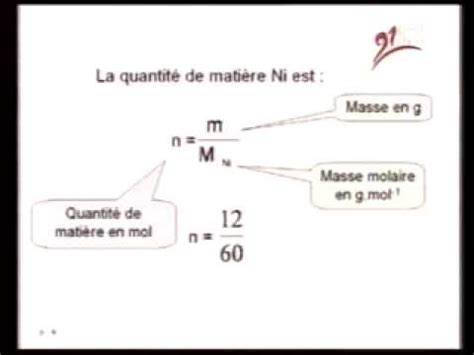 Mesure d une quantité de matière YouTube