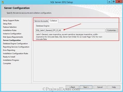 SCCM Prerequisite Required SQL Server Collation