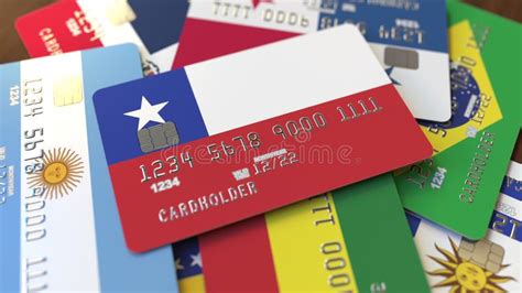 Muchas Tarjetas De Cr Dito Con Diversas Banderas Acentuaron La Tarjeta