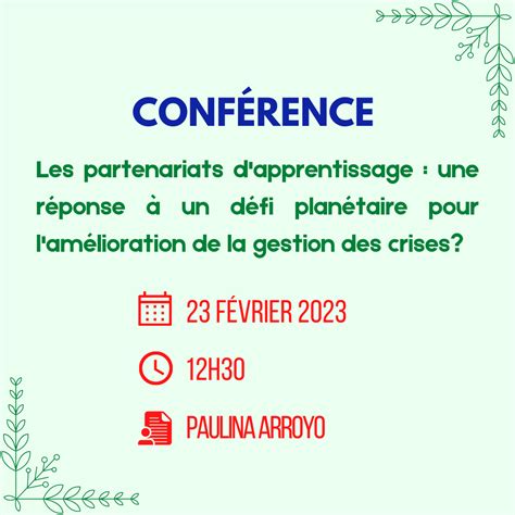 Invitation à la conférence de la professeure Paulina Arroyo Les